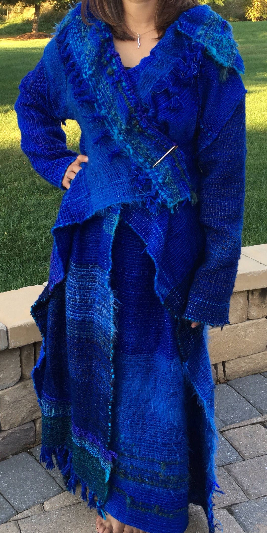 Handwoven Saori Full Length Coat - Etsy