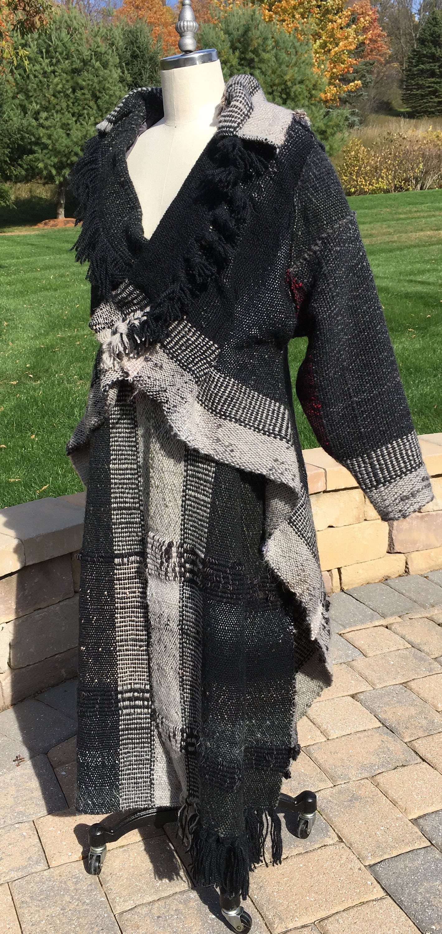 Handwoven Saori Wool Coat - Etsy