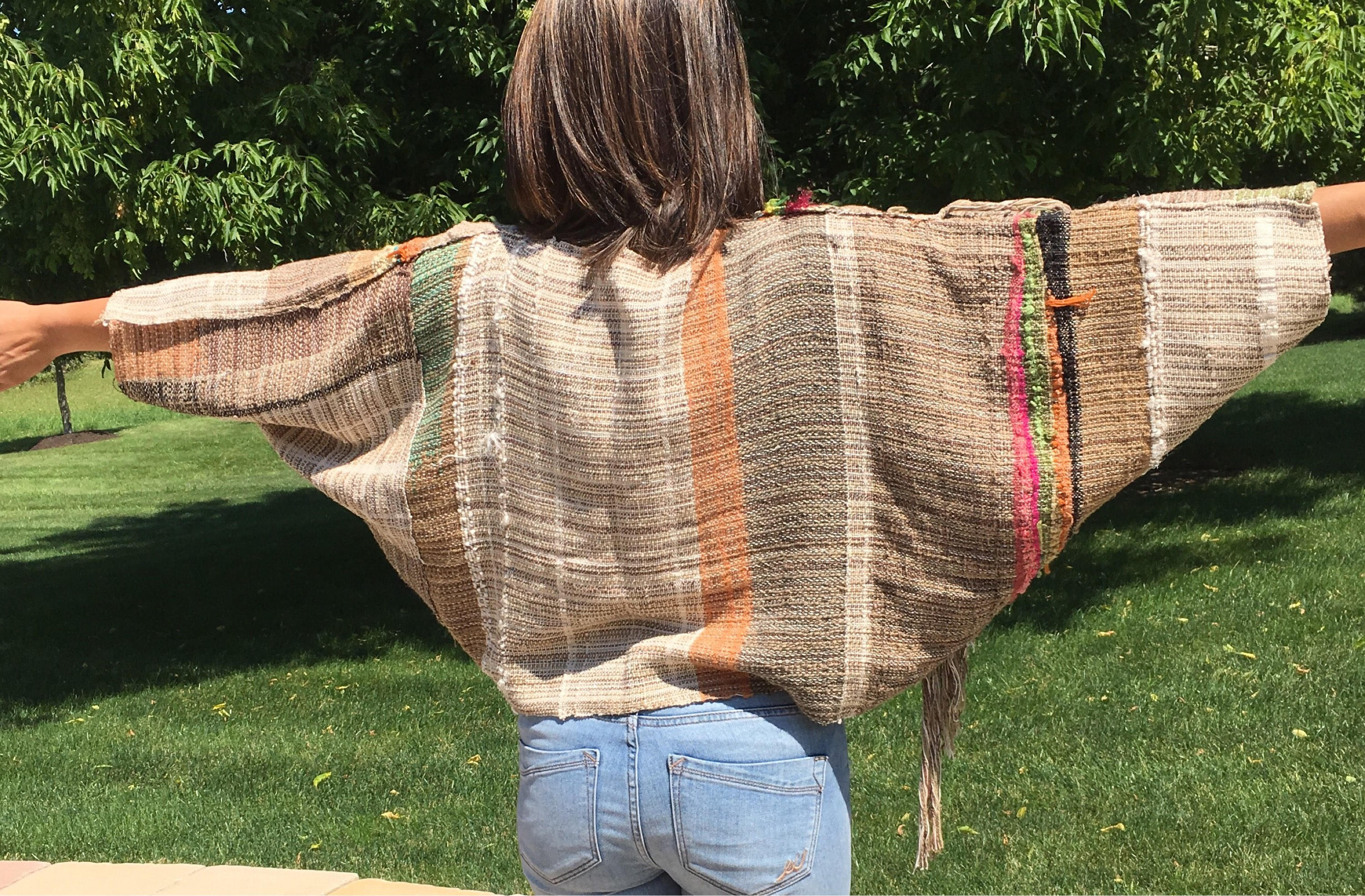 Saori Hand Woven Top - Etsy