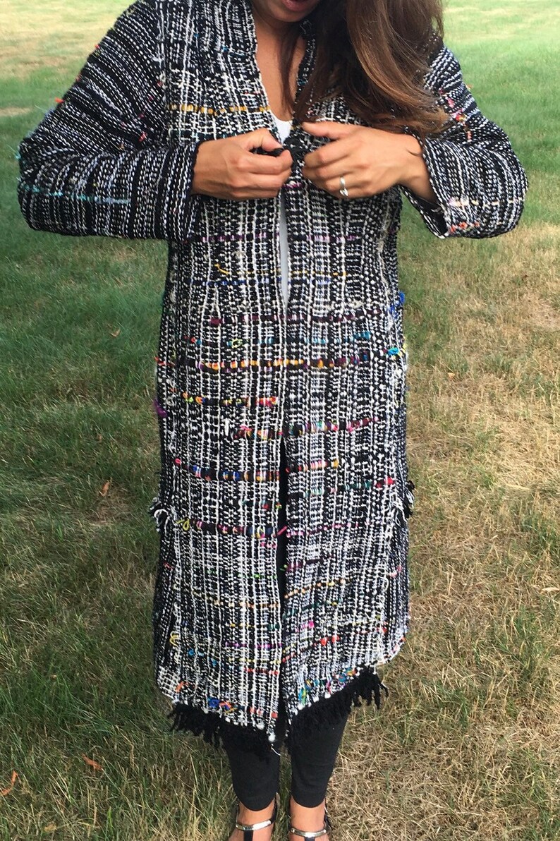 Hand Woven Duster Coat - Etsy