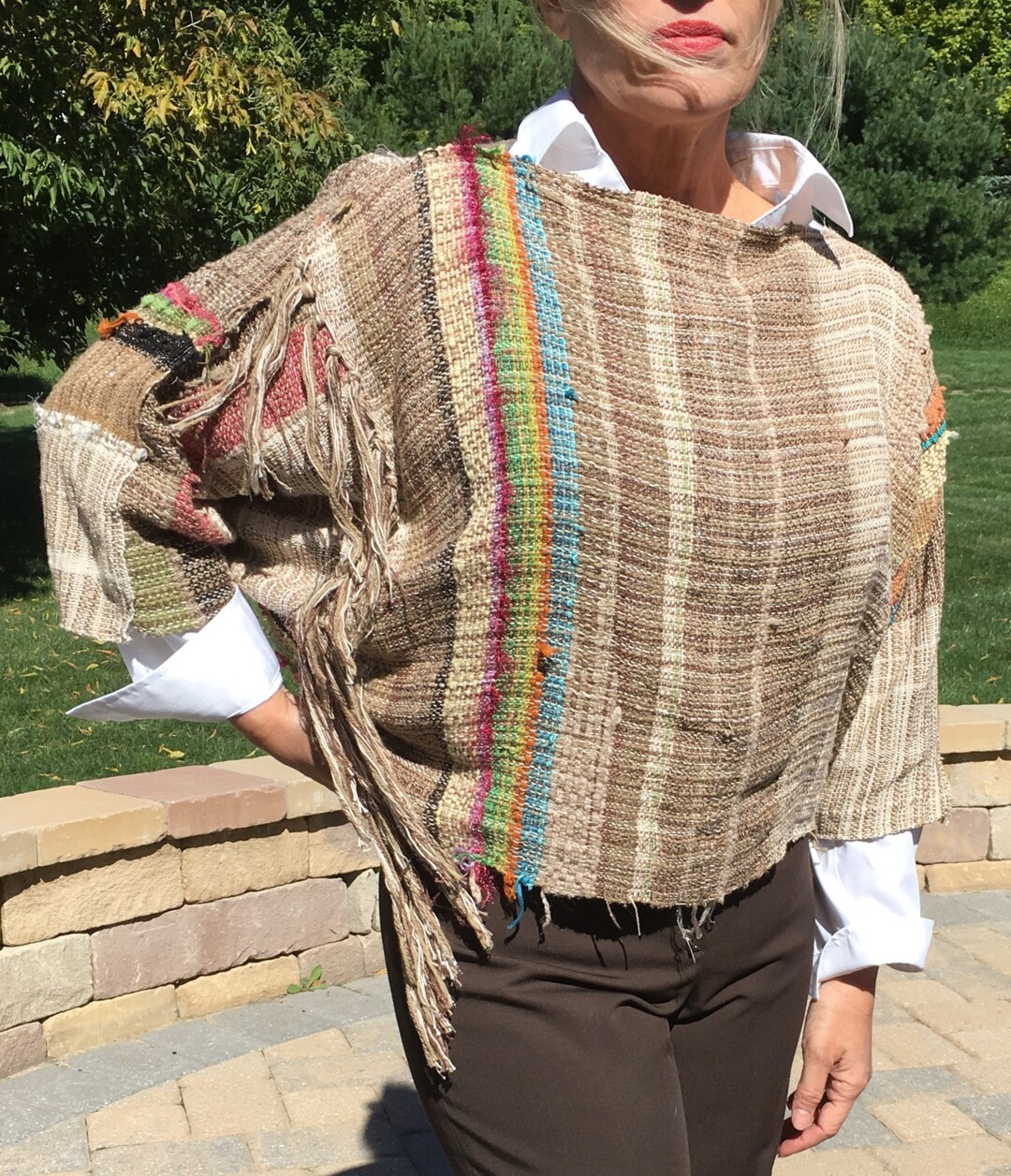 Saori Hand Woven Top - Etsy