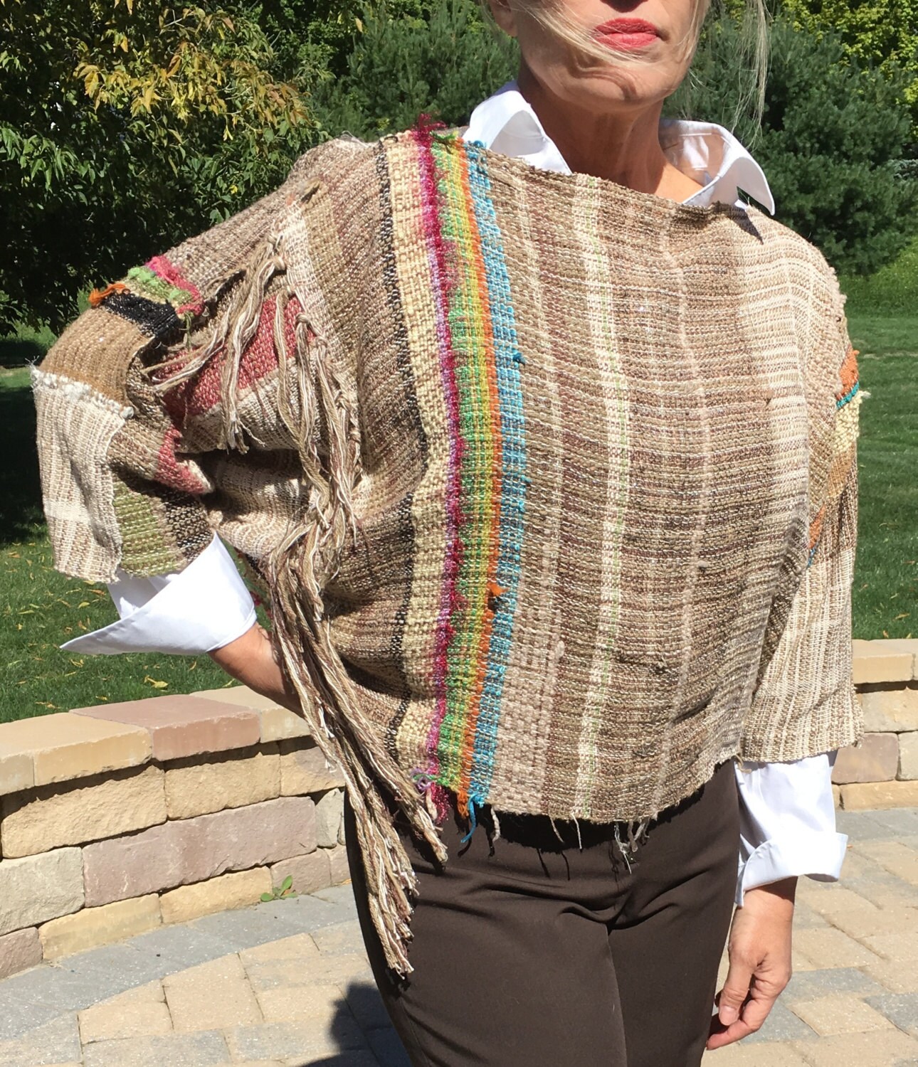 Saori Hand Woven Top - Etsy