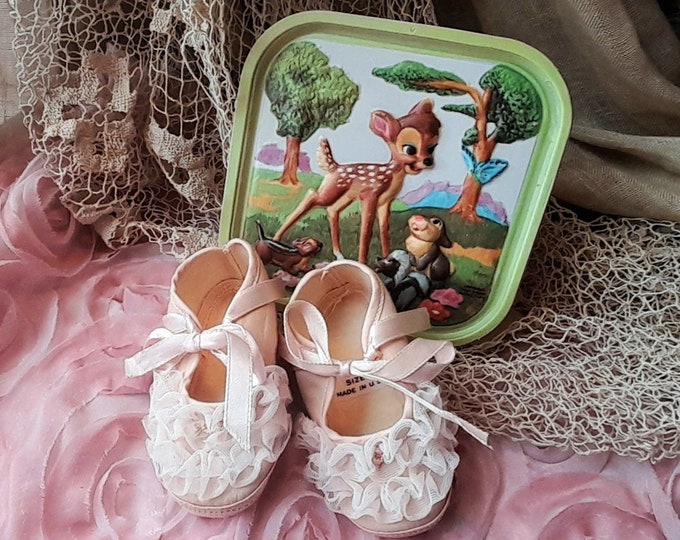 1950's Walt Disney bambi Baby Slippers in Original Box - Etsy
