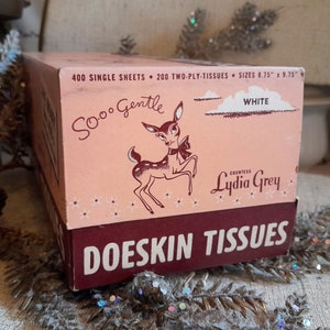 Vintage Lydia Grey Doeskin Tissues in Original - Etsy