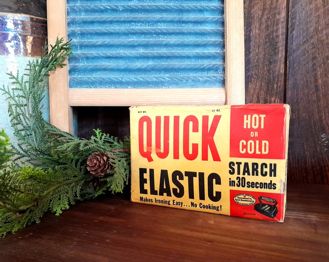 Vintage 1940's Quick Elastic Starch Box Unopened - Etsy