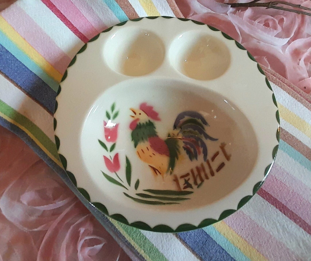 Vintage Double Egg Dish, Cardinal China Co. - Etsy