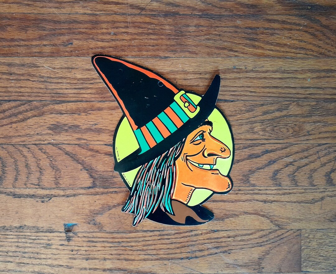 Vintage Beistle Co. Die Cut Halloween Witch - Etsy