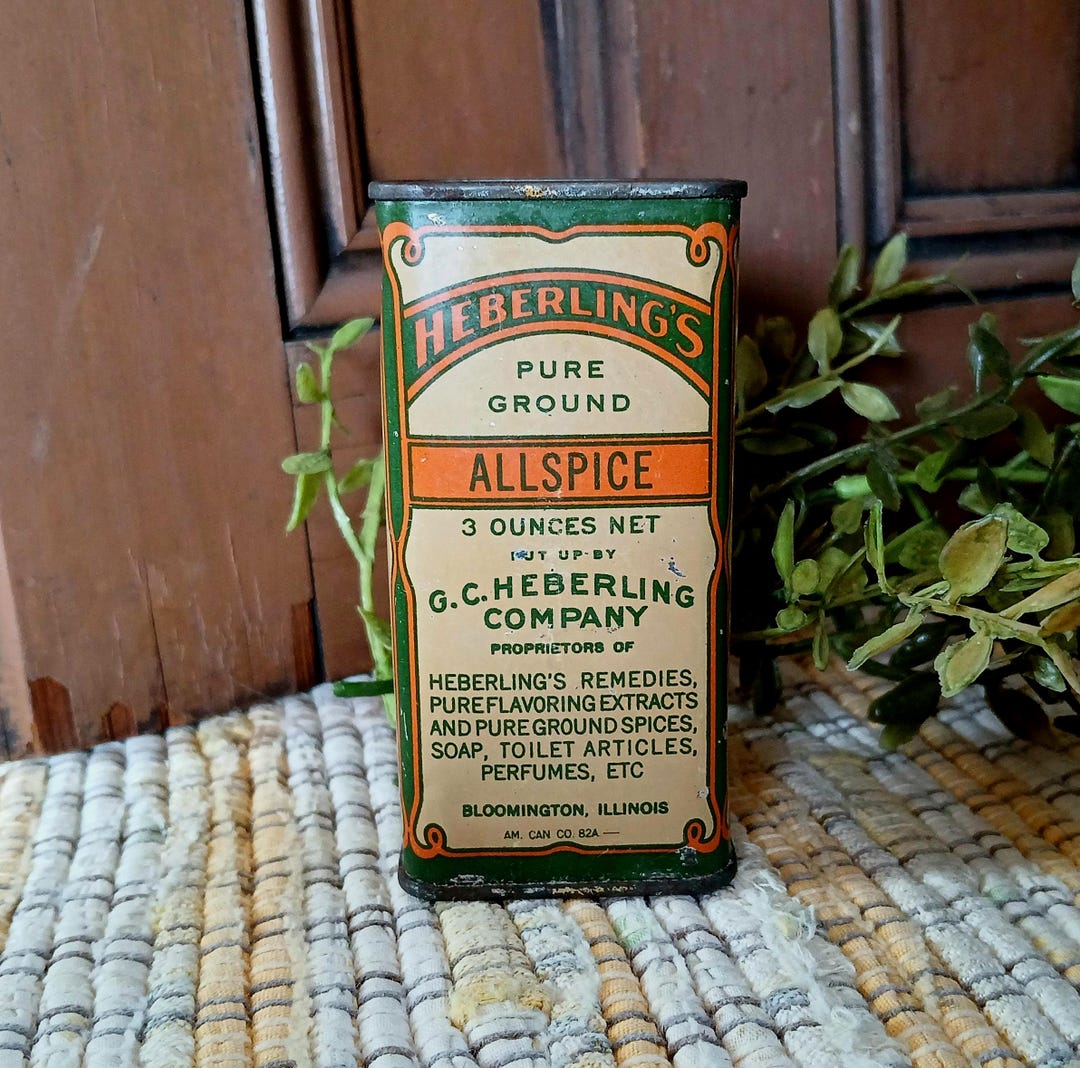 Heberling's Antique ALLSPICE Tin (empty) C 1920s - Etsy