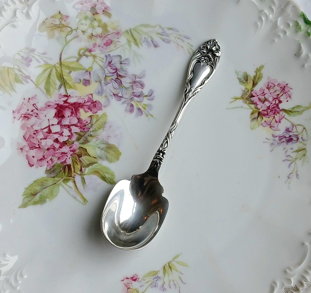 Sterling Silver Narcissus Jelly/ Condiment Spoon Rogers, Lunt & Bowlen ...
