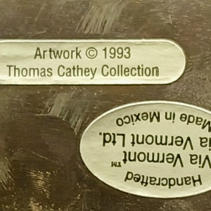 Angel Trinket Box Vermont Artist Thomas Cathey Stained Glass & Mirror ...