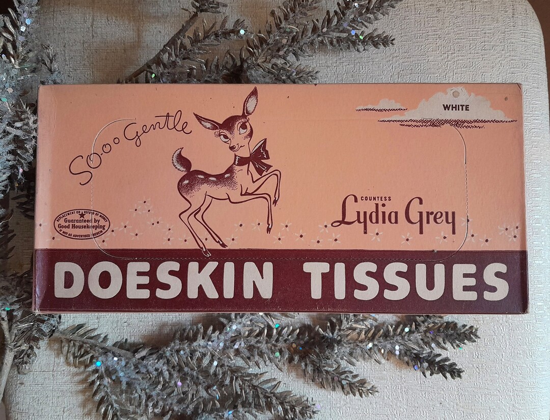 Vintage Lydia Grey Doeskin Tissues in Original - Etsy