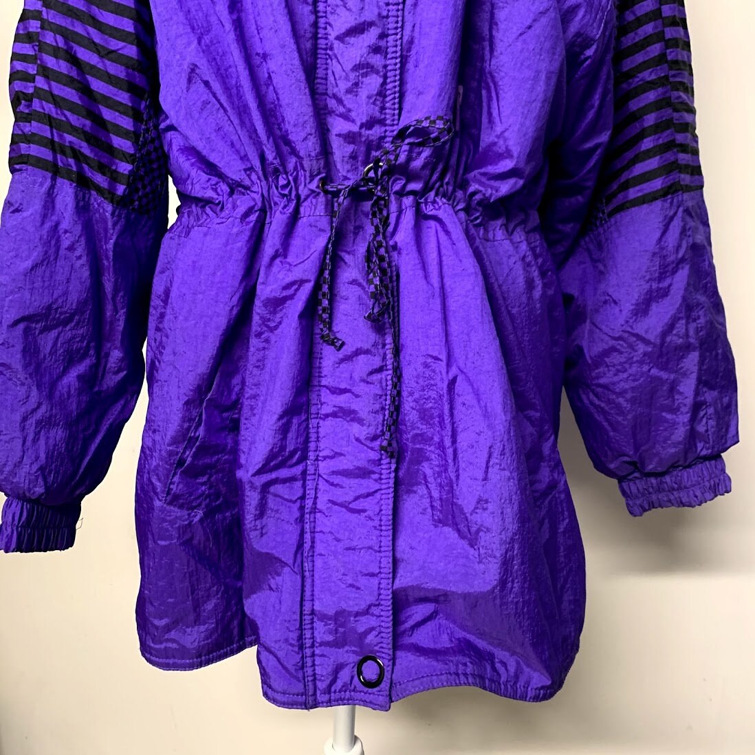Vintage Purple & Black Color Block Windbreaker Ski Jacket - Etsy