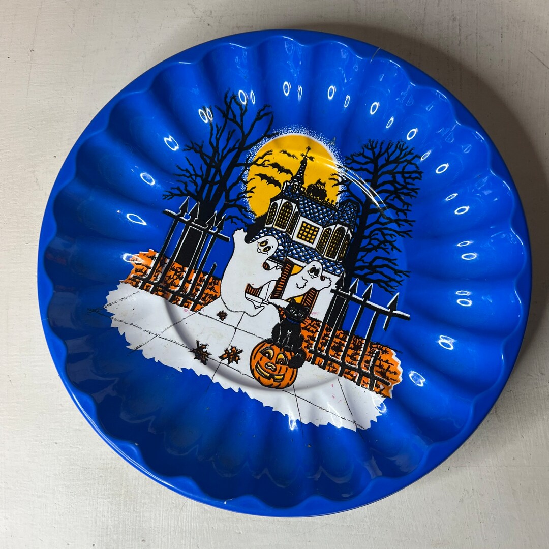 Vintage Halloween Bowl, 90s Halloween Candy Bowl, Vintage Ghost Bowl ...