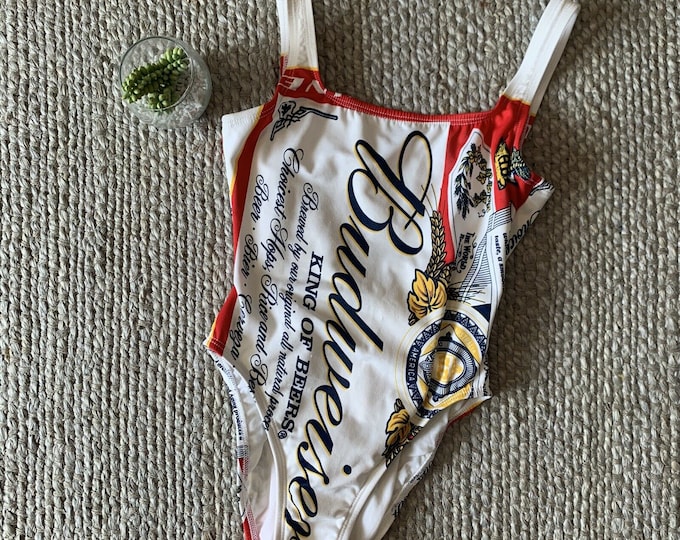 RARE Vintage Budweiser Beer Bathing Suit Swimsuit, 80s Budweiser One ...