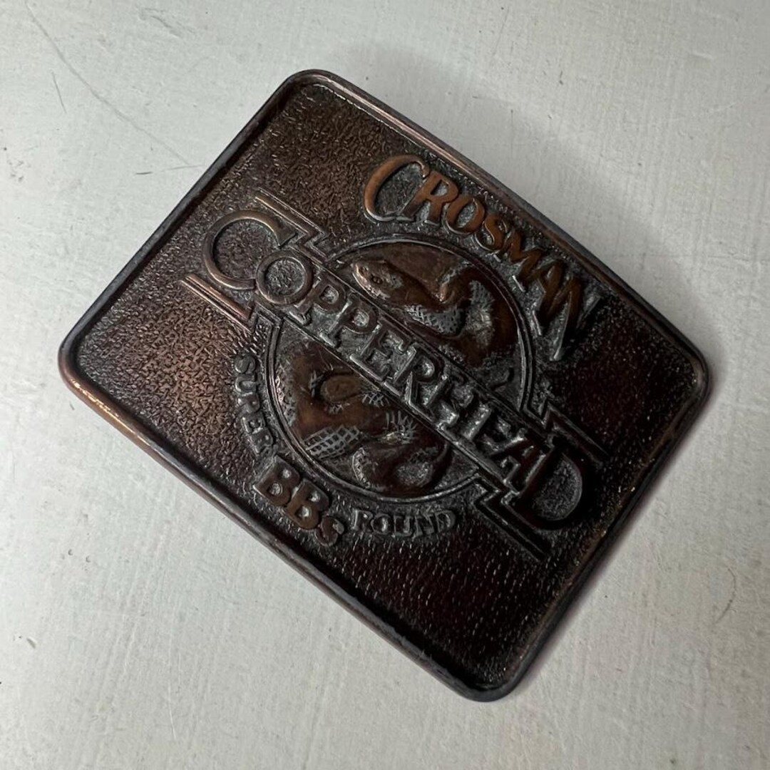 VINTAGE 1970s Corpsman Copperhead Super Round Bbs Belt Buckle, Vintage ...