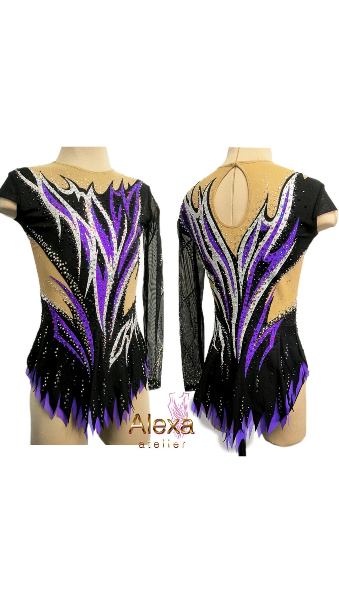 Custom Handmade Girls and Ladies Competition Leotard for Rhythmic and ...