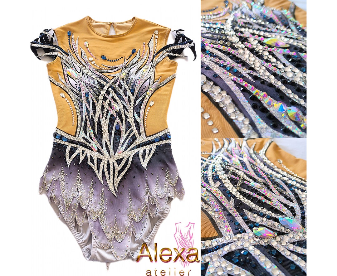 Custom Handmade Girls and Ladies Competition Leotard for Rhythmic and ...