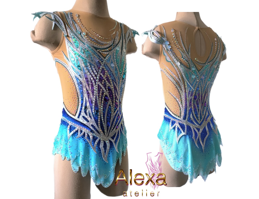 Custom Handmade Girls and Ladies Competition Leotard for Rhythmic and ...