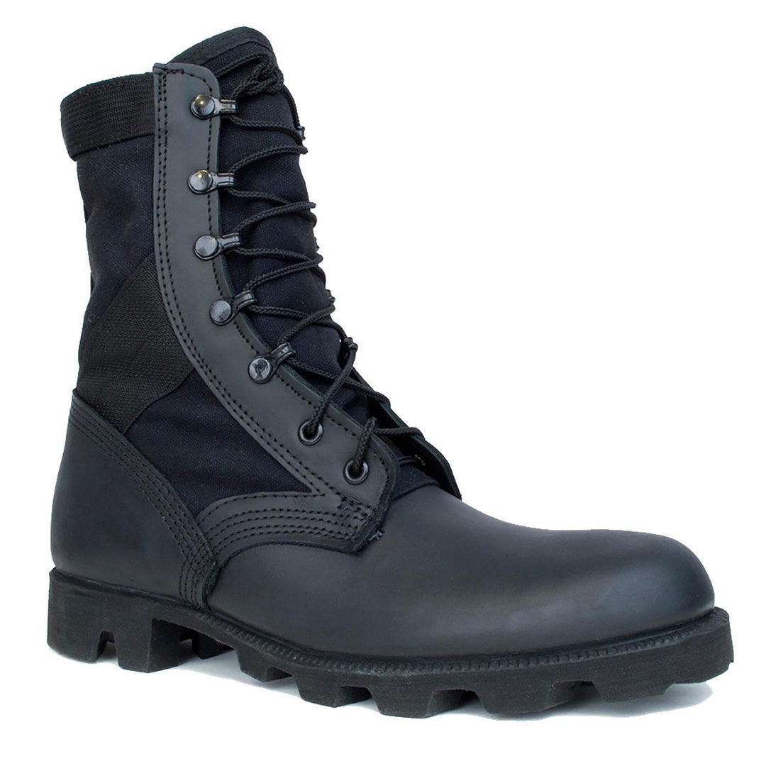 USA Made Black Jungle Boot Panama Sole Spike Protection Mens 7.5 ...