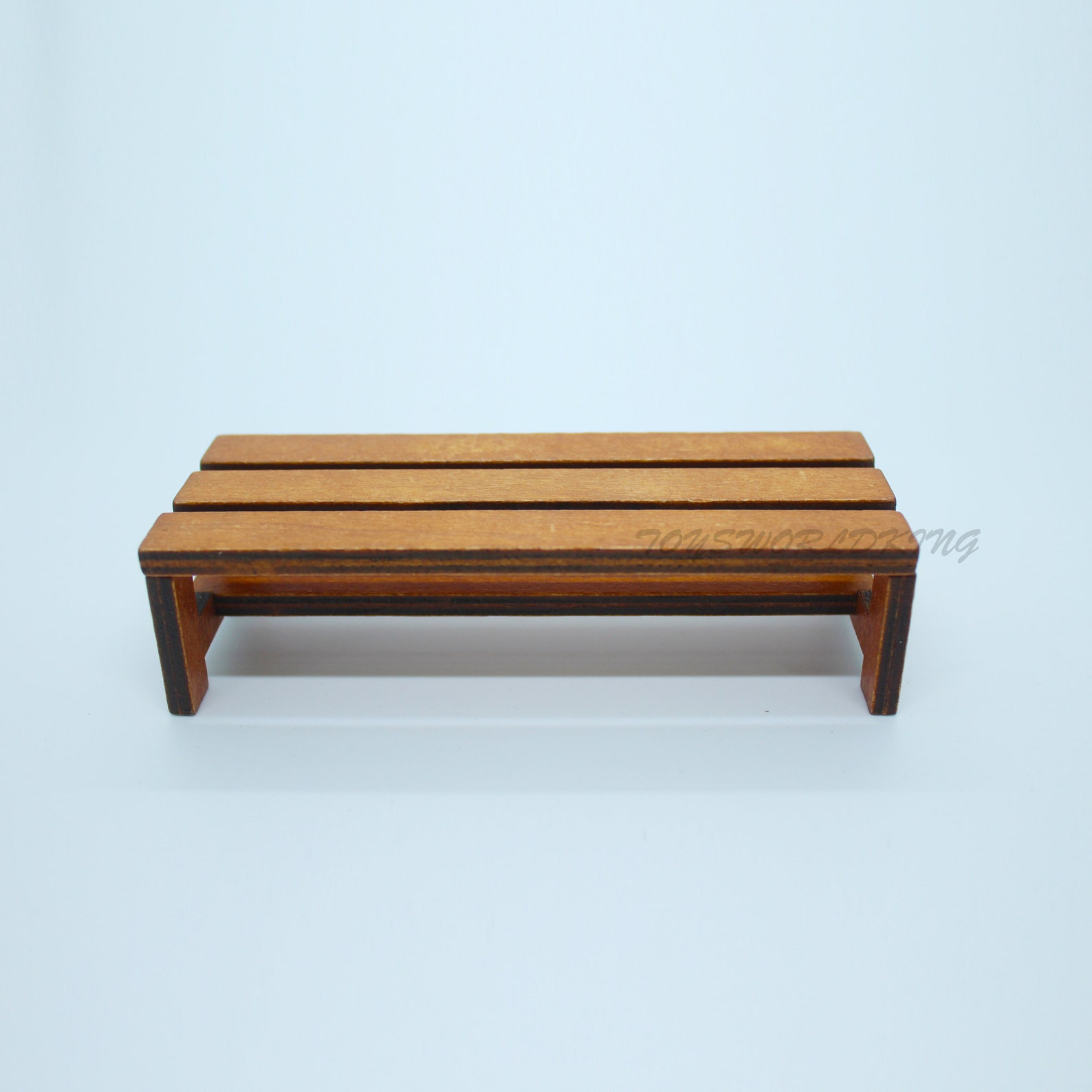 1/12 Scale Mini Bench Wooden Short Chair Model Toy for Dollhouse ...