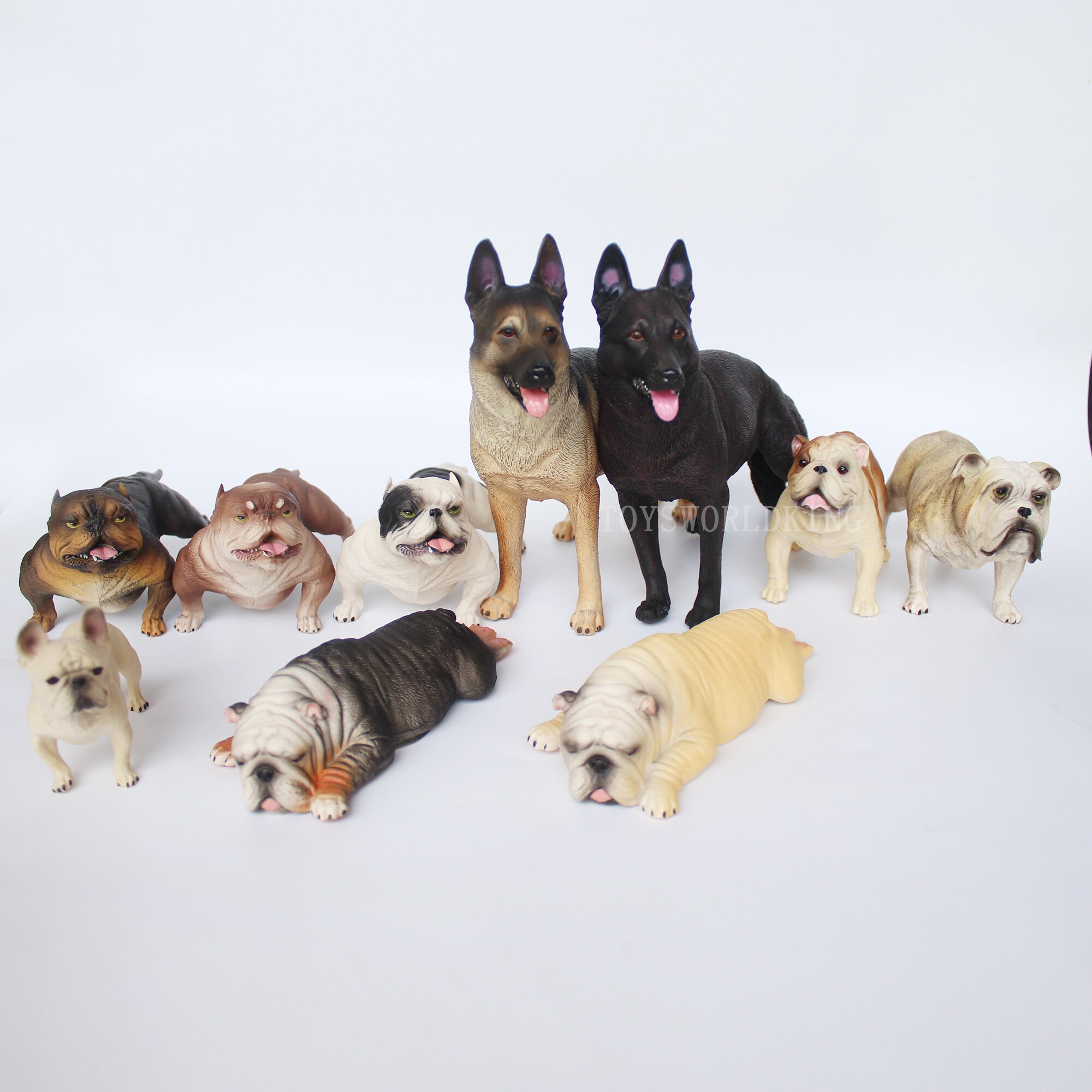 1/6 Scale Bully Dog Pitbull Model Figurine for 12"in Action Figures ...