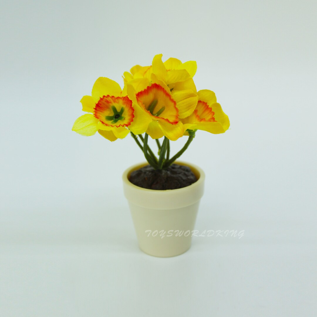 1/6 Scale Miniature Flower Plant Flowerpot Model Set Toy for - Etsy
