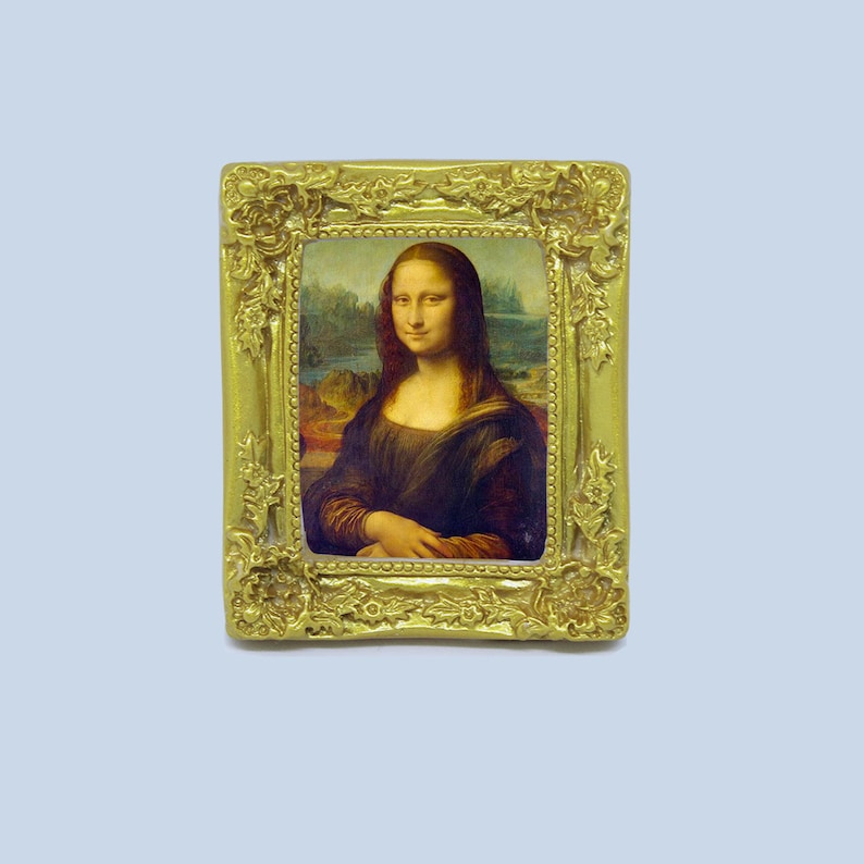 1/6 Scale Mini Mona Lisa Printed Painting Model Mini Toy Fits - Etsy