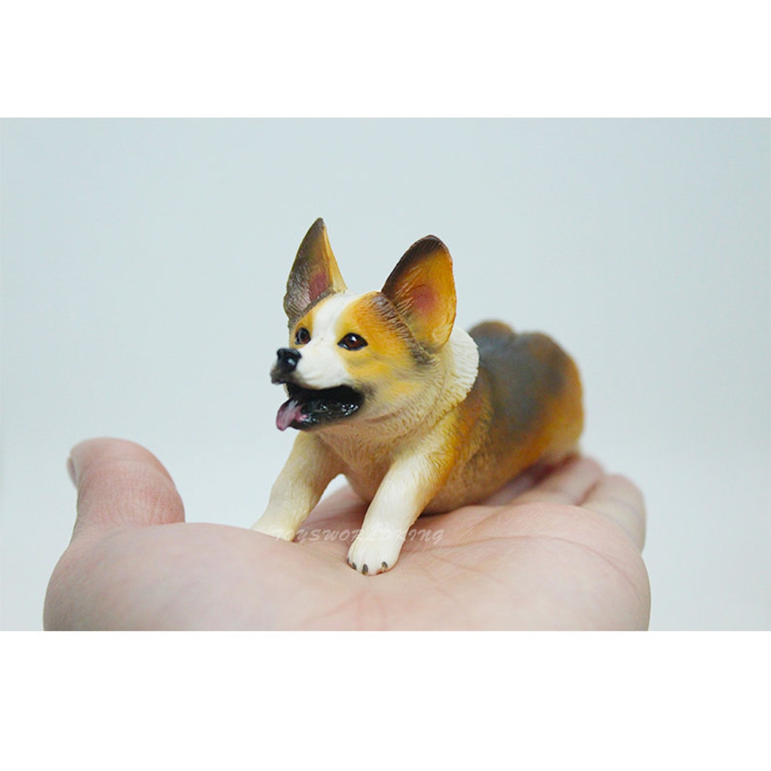 1/6 Scale Mini Corgi Dog Model Figurine Toy for 12in Action Figure Doll ...