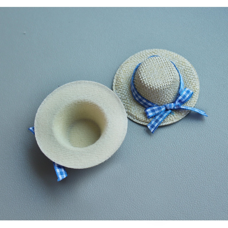 2 X 1/6 Scale Miniature Straw Hats Model Mini Toy Set for 12 in Doll - Etsy