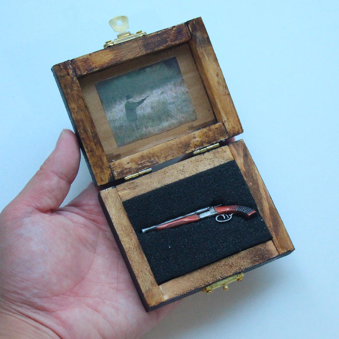 1/6 Scale Shotgun Box Set Handmade Model Mini Toys Set Vintage Style ...