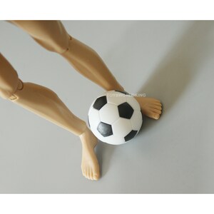 1:6 Scale Football Soccer Model Hard Plastic Solid Sport Toy for 12 in ...