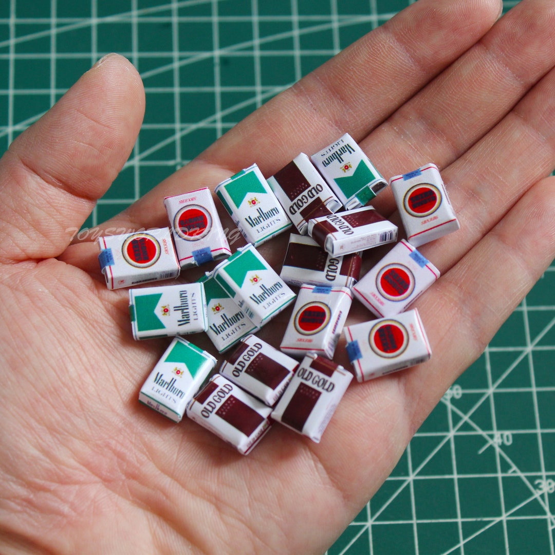 18 X 1:6 Scale Cigarette Packs Handmade Mini Model Toys Set for 12 in ...