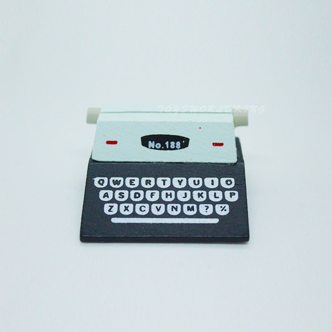 1/6 Scale Handmade Typewriter Vintage Style Mini Model Toy Fits 12"in ...
