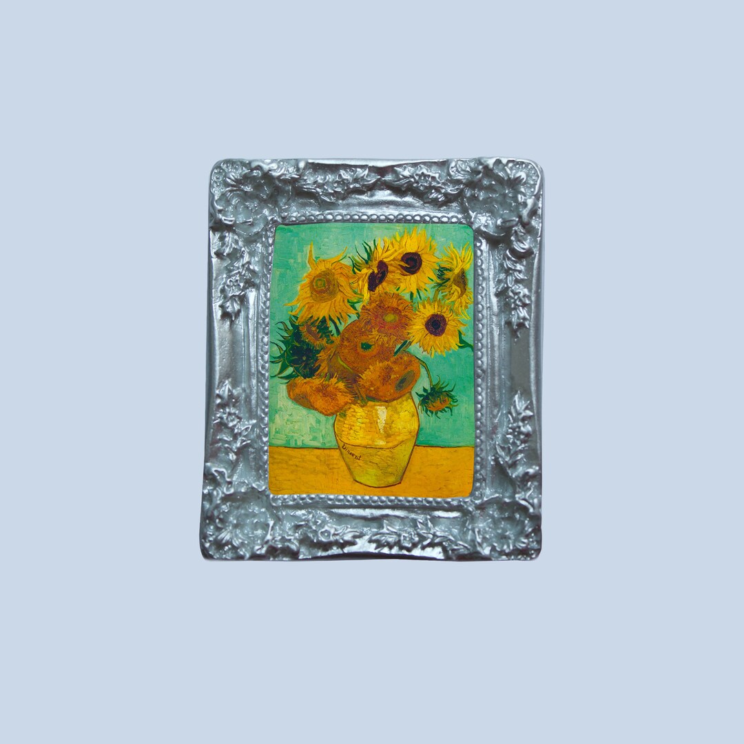 Miniature Van Gogh Sunflower Painting: 1/6 Scale Dollhouse Art - Etsy