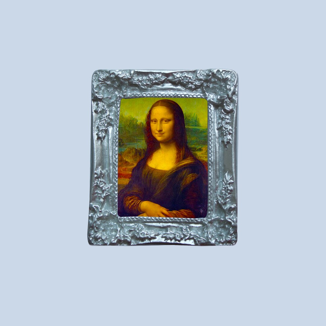 1/6 Scale Mini Mona Lisa Printed Painting Model Mini Toy Fits 12"in ...