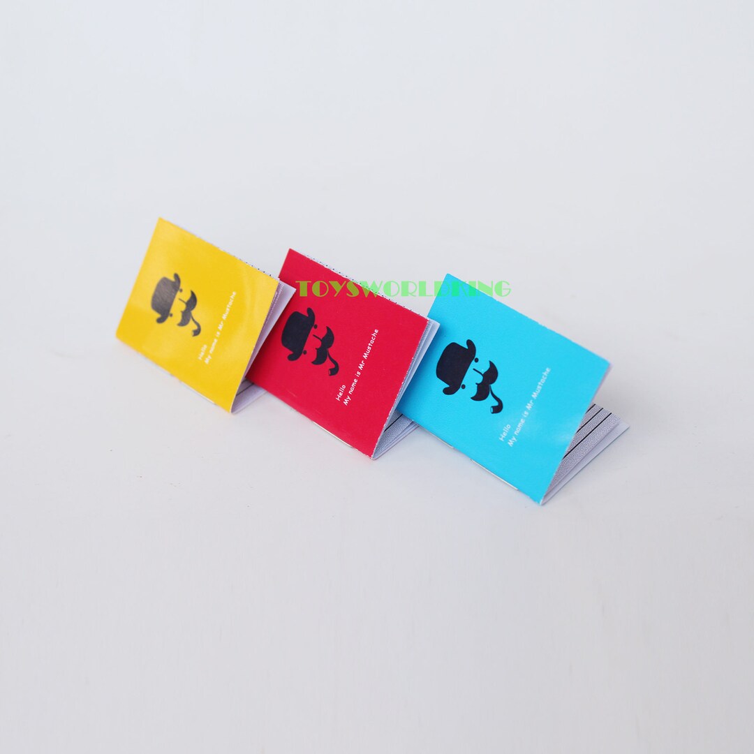 3 X 1:6 Scale Mini Handmade Notebooks Model Mini Paper Toys Set for 12 ...