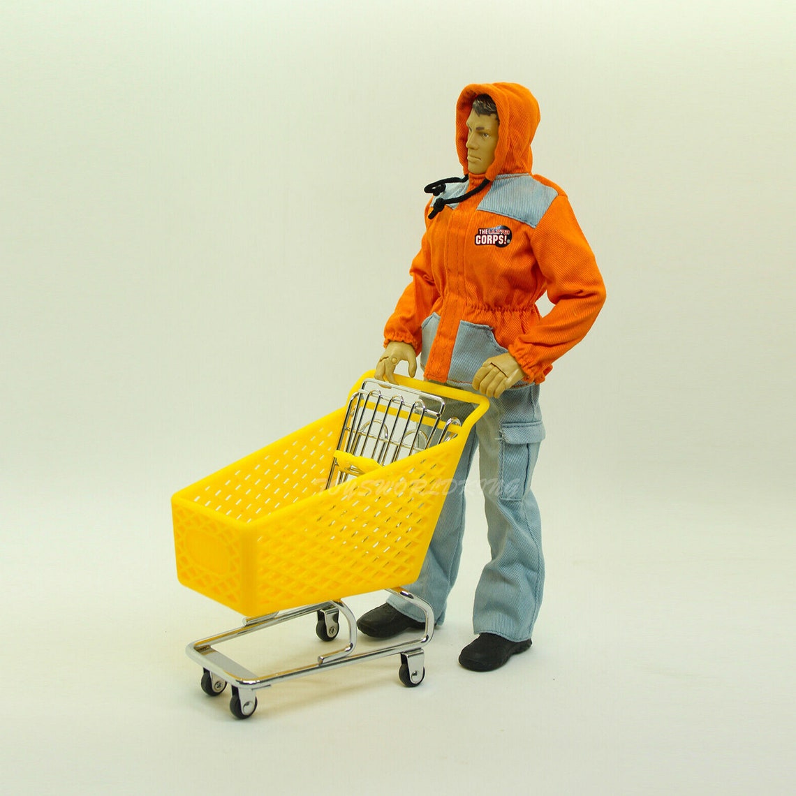 1/6 Scale Yellow Shopping Trolley Cart Mini Model Toy Fits | Etsy
