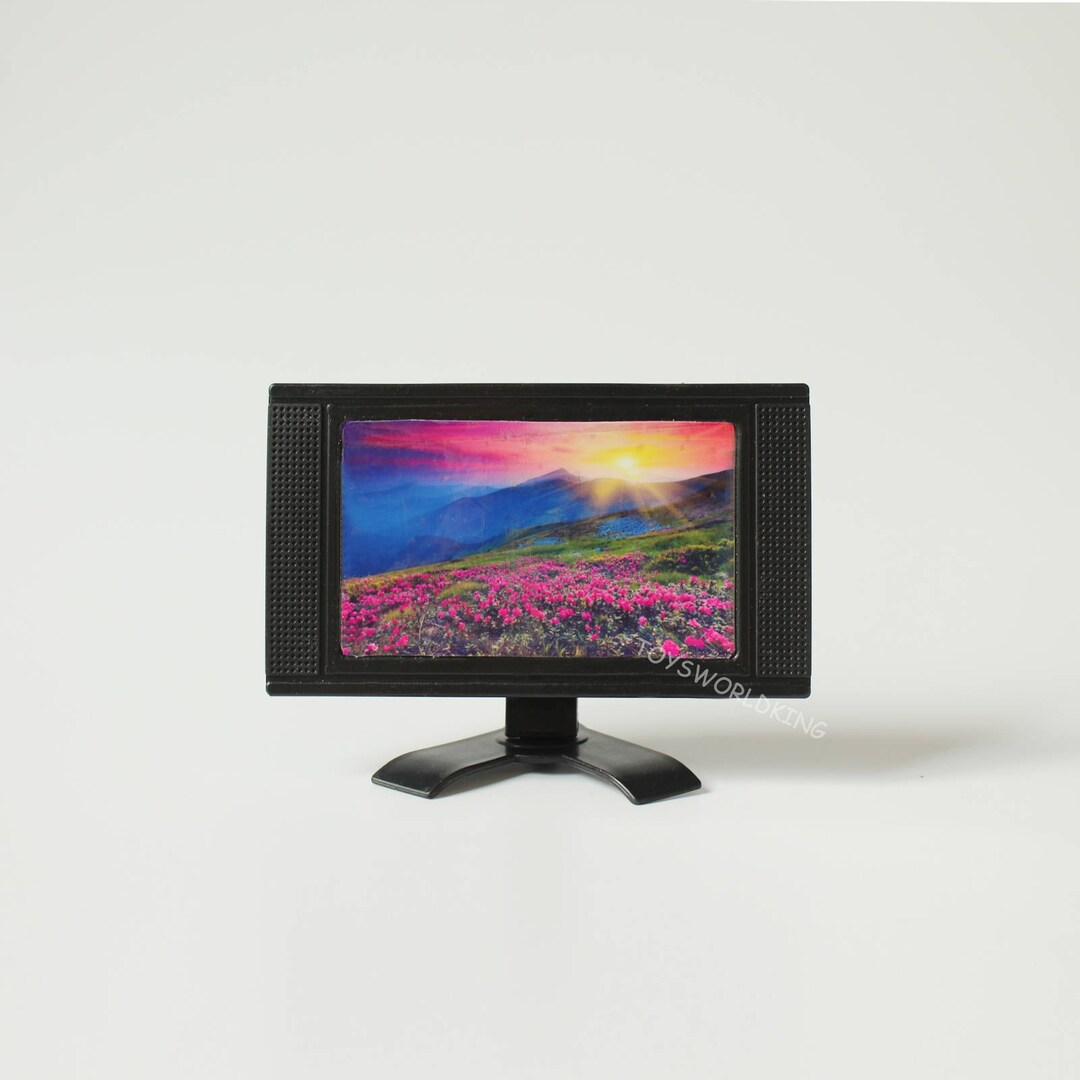 1:6 Scale TV Screen Plastic Model Toy Home Theater Fits 12"in Action ...