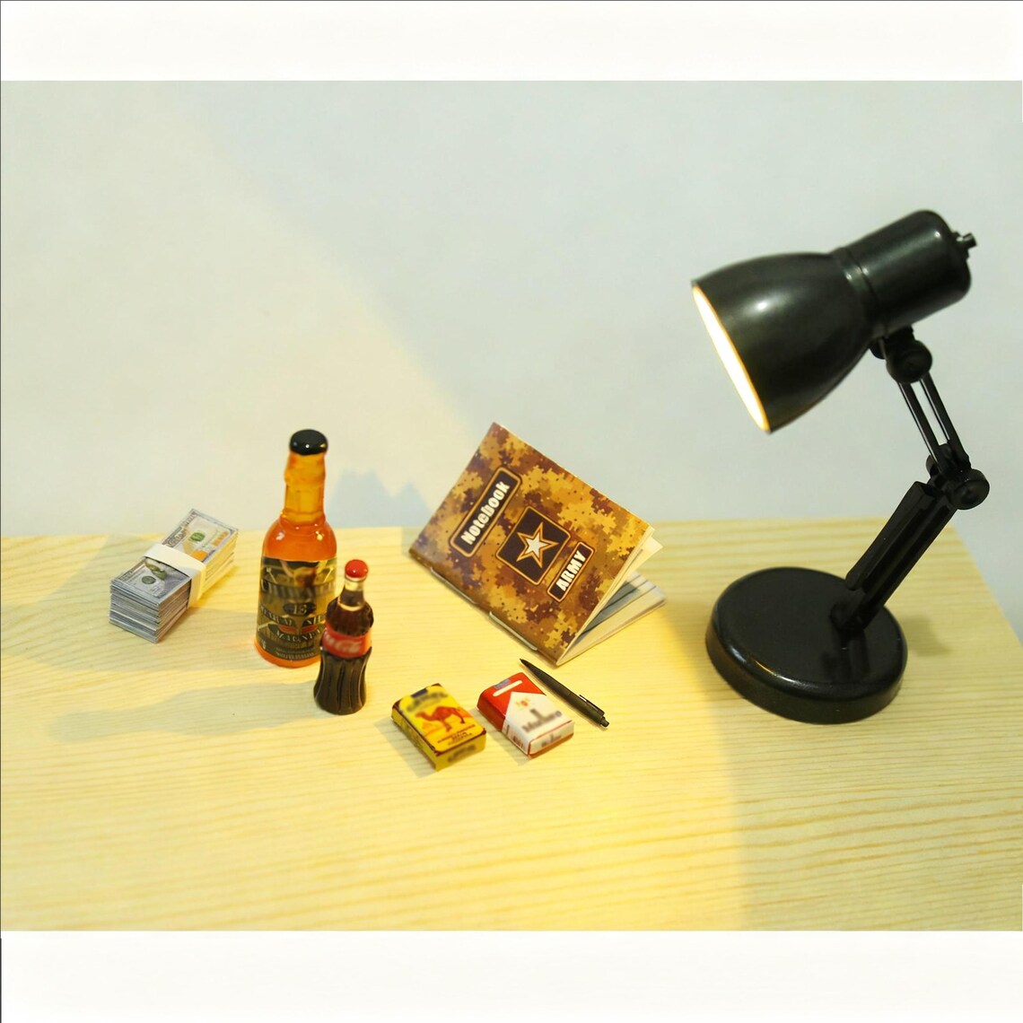 1/6 Scale Desk Lamp Model Mini Toy for 12 in Action Figures Doll ...