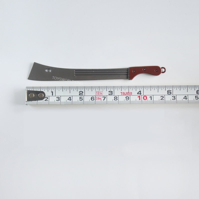 1:6 Scale Short Machete Metal Model Toy 12 cm Gangster Weapon | Etsy