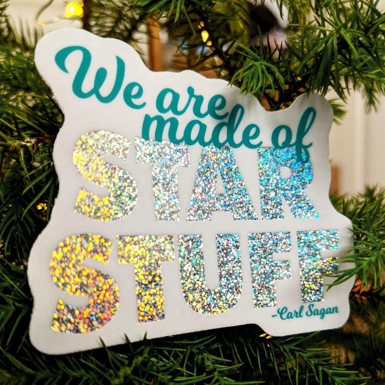 We Are Star Stuff || Carl Sagan Quote || Holographic Sticker - Etsy