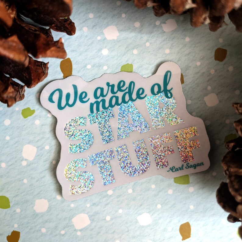 We Are Star Stuff || Carl Sagan Quote || Holographic Sticker - Etsy
