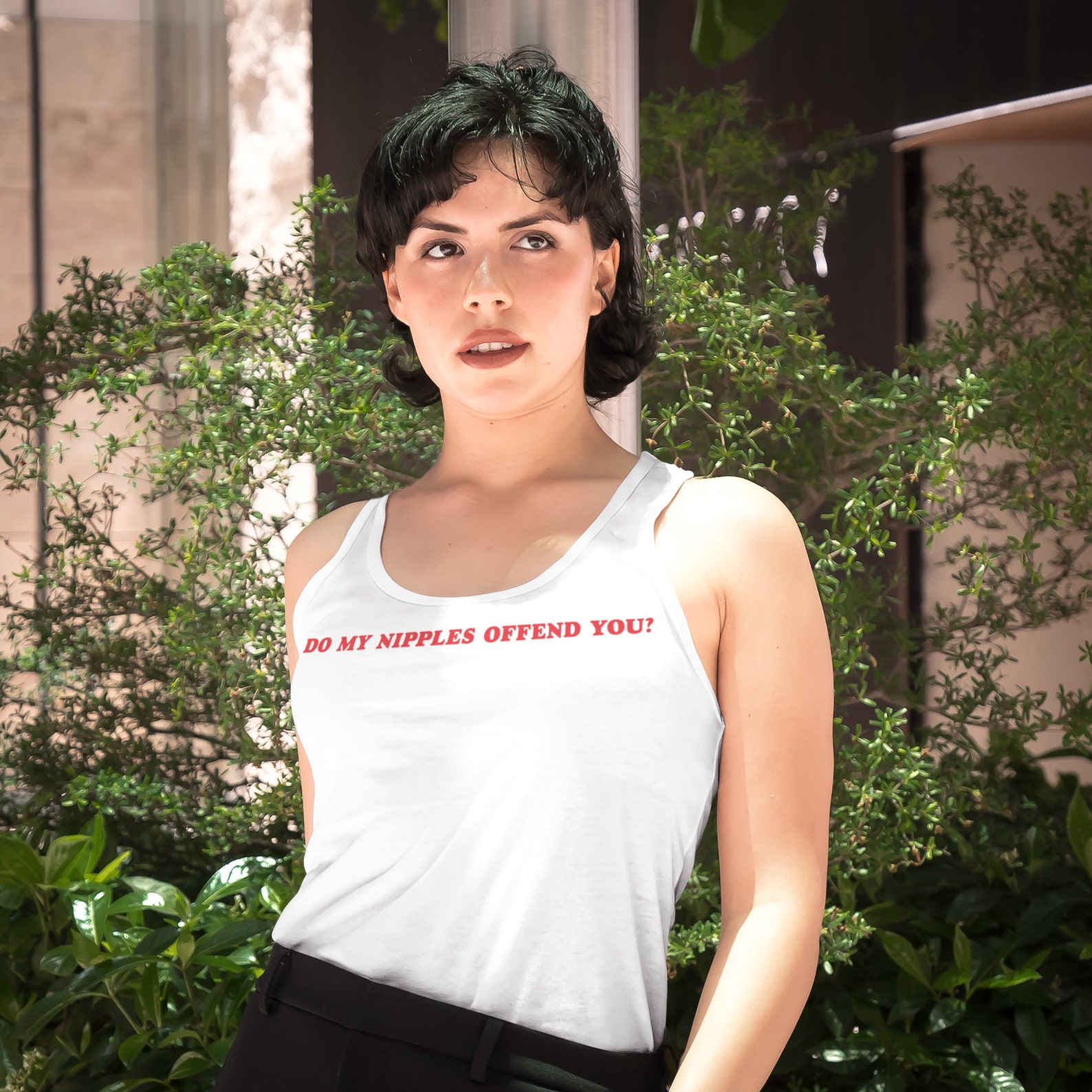 Do My Nipples Offend You Classic Vintage Frauen Tank Free Etsy De