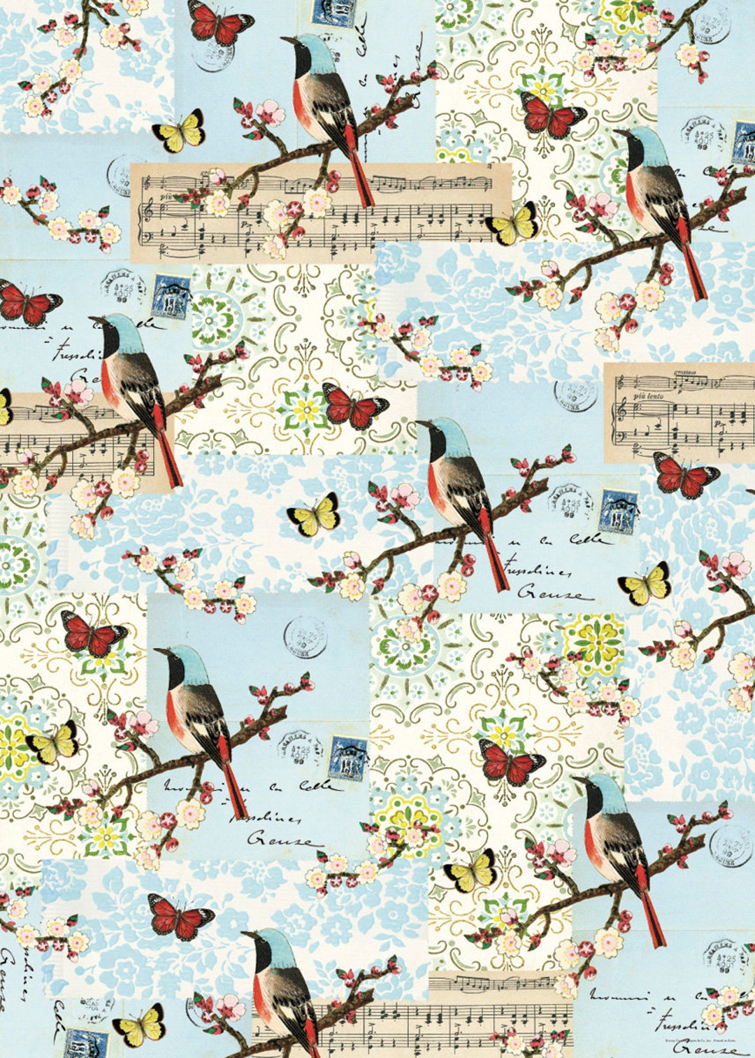 Cavallini Poster Flora/fauna Bird - Etsy