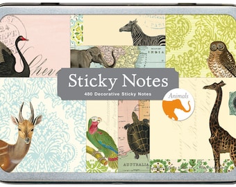 3 Cute Animals Sticky Bundle Post It Notes 50 Sheets Cat - Etsy