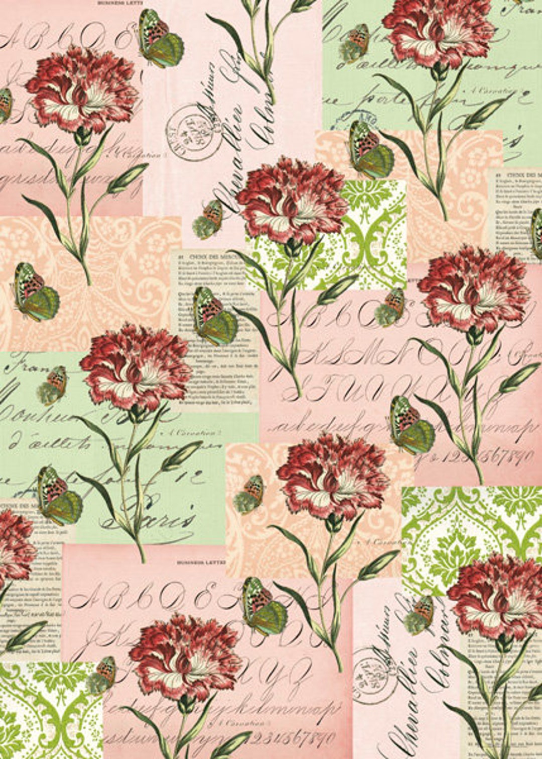 Cavallini Poster Flora and Fauna Botanical - Etsy