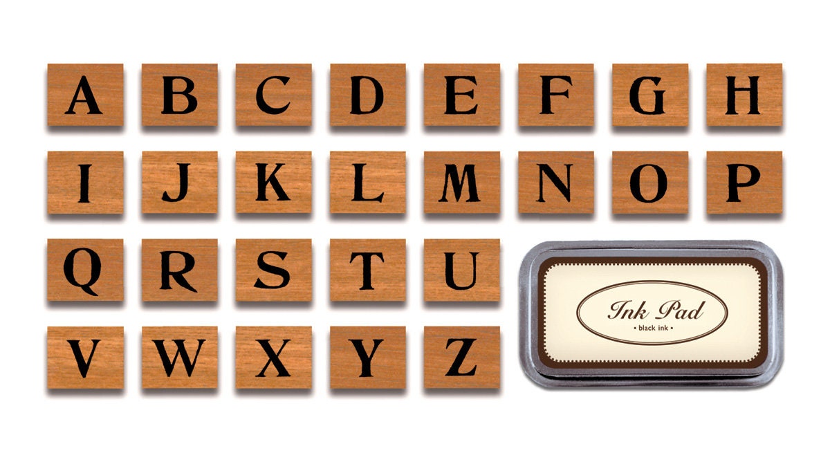 Stamp, ABC, Letters, Cavallini, Alphabet, - Etsy