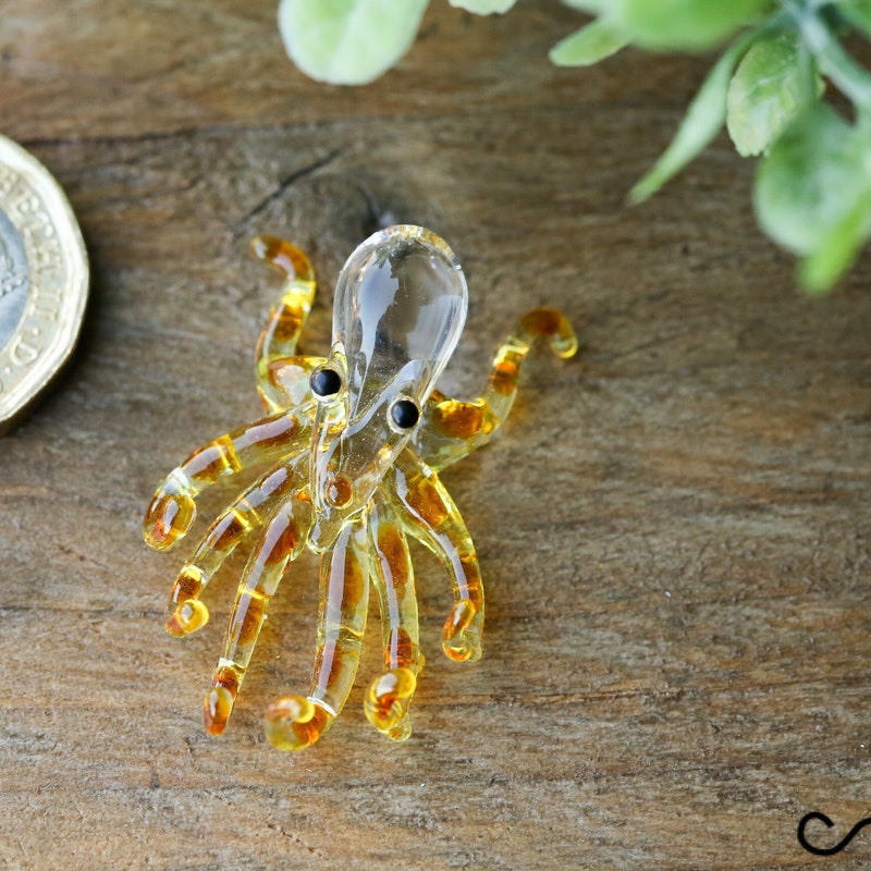 Yellow Octopus Ornament - Etsy UK