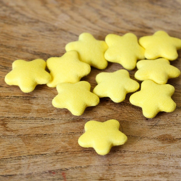 Yellow Star Buttons - Etsy