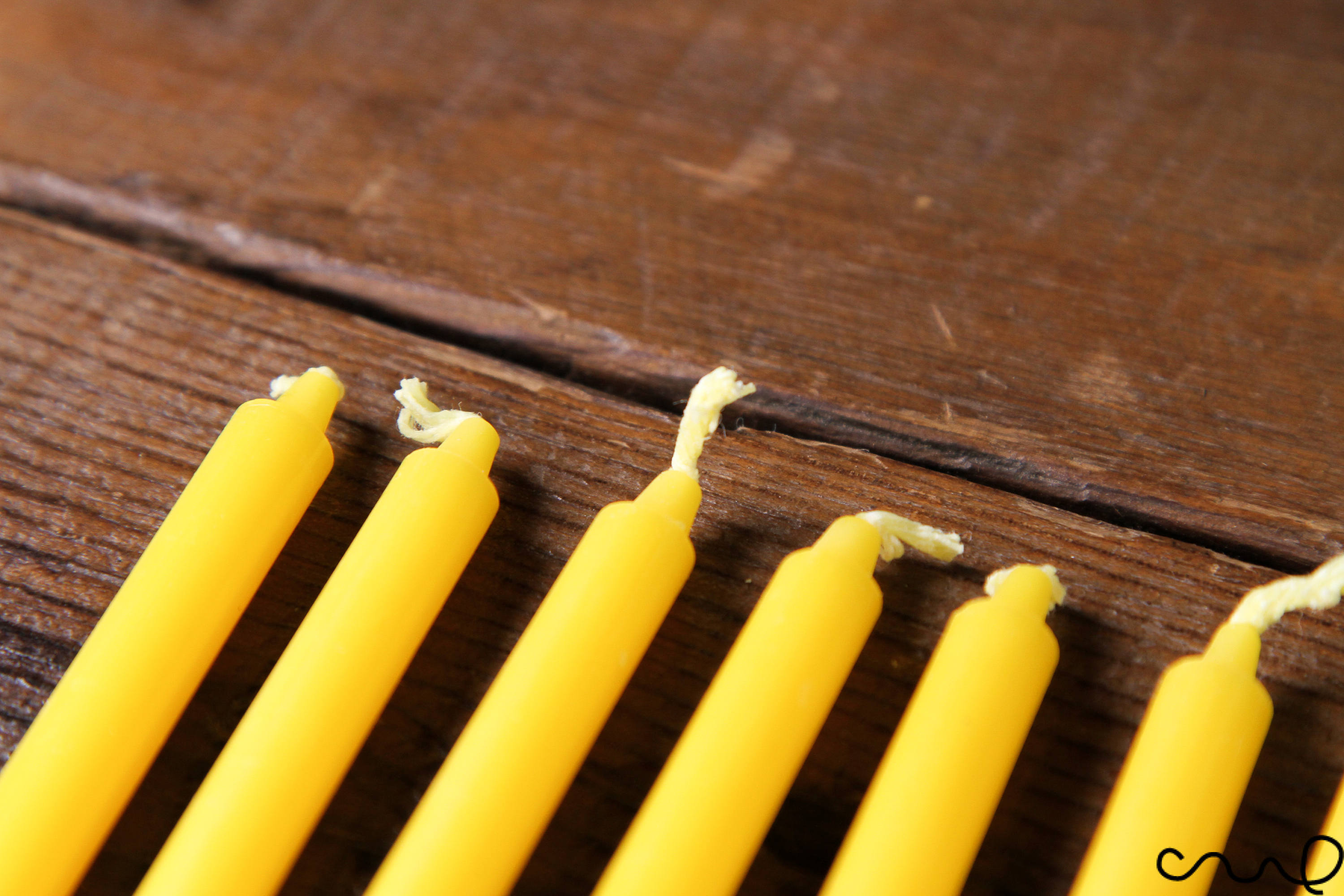 Set of 9 Thin Short Yellow Small Candles Dinner Food Table - Etsy UK